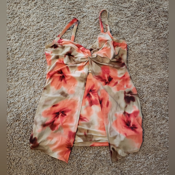 Miraclesuit | Swim | Miraclesuit Twist Front Tankini Swim Top Orange ...